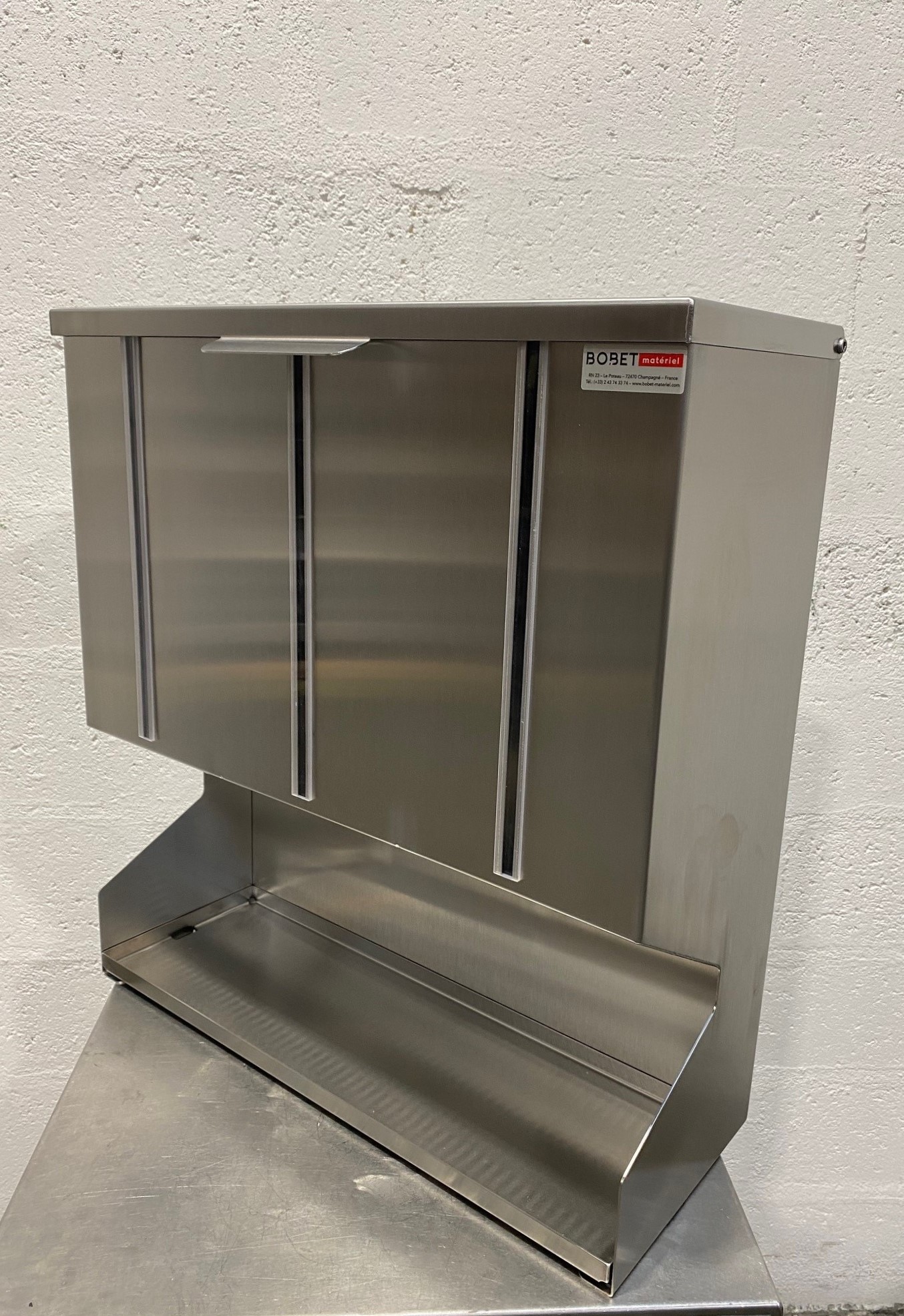 BOBET Matériel - Distributeur inox 3 compartiments - Nous…